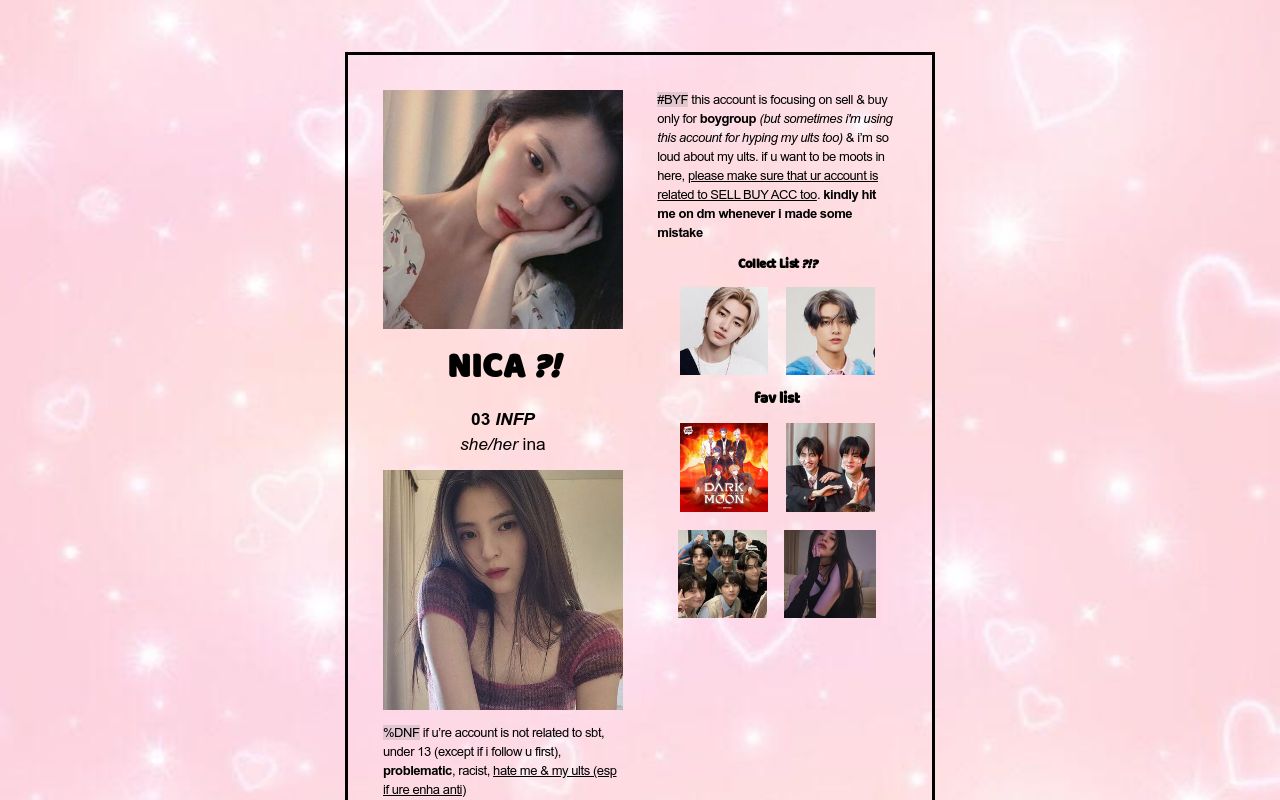 nica’s carrd